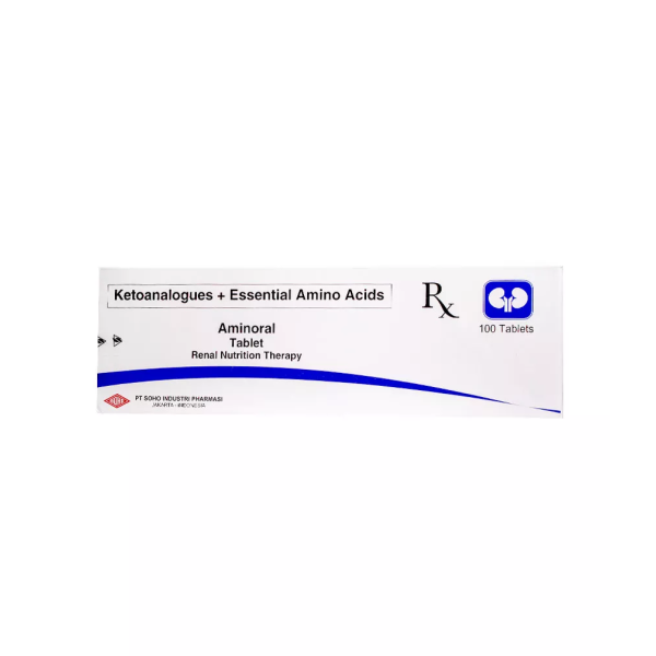 Buy Aminoral ketoanalogues essential amino acids film-coated tablet 1's ...